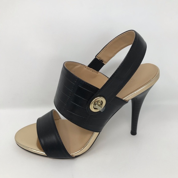 Expression | Shoes | Nwt Expression Leopold Stacked Heel Sandals | Poshmark